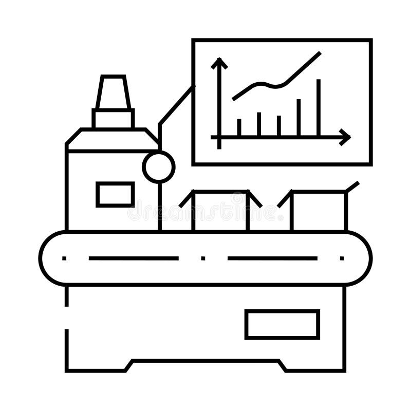 Efficiency Improvement Manufacturing Engineer Line Icon Vector ...