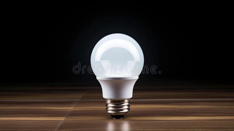 Efficiency led light bulb stock illustration. Illustration of ...