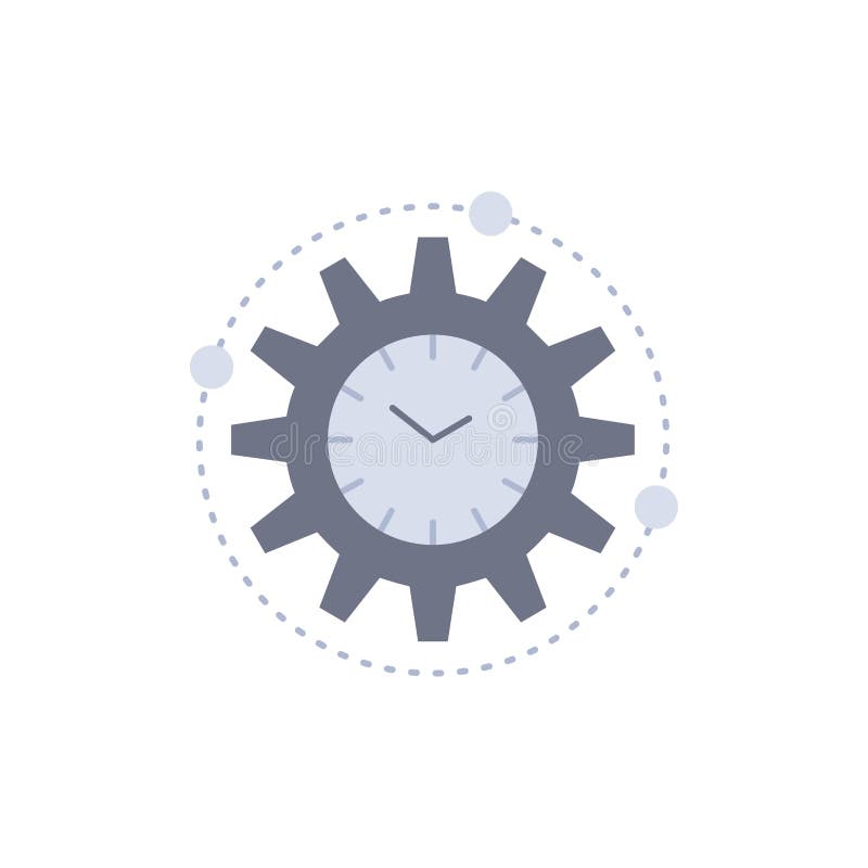 Efficiency, Management, Processing, Productivity, Project Flat Color ...