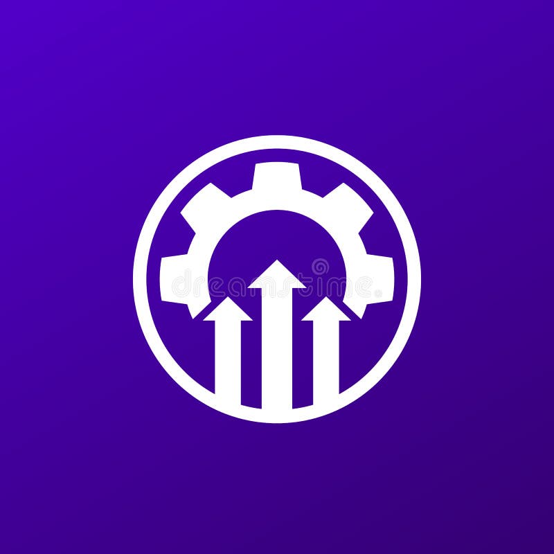 Efficiency and Production Growth Vector Icon Stock Vector ...