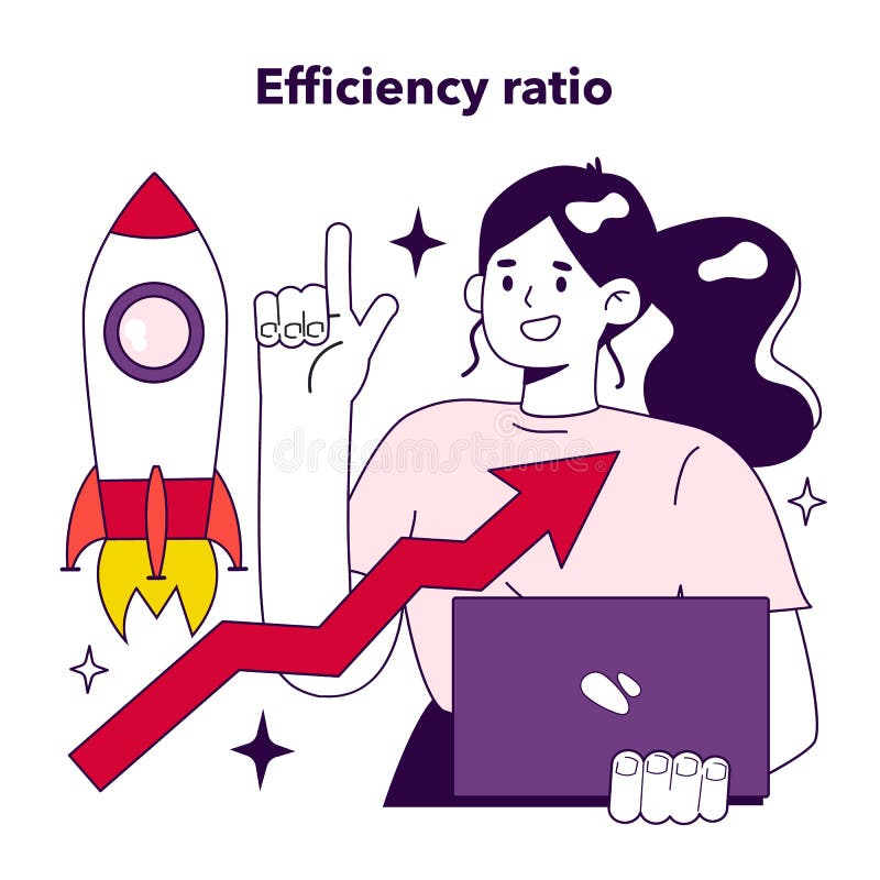 Efficiency Ratio of Key Performance Indicator. Employee Evaluation ...