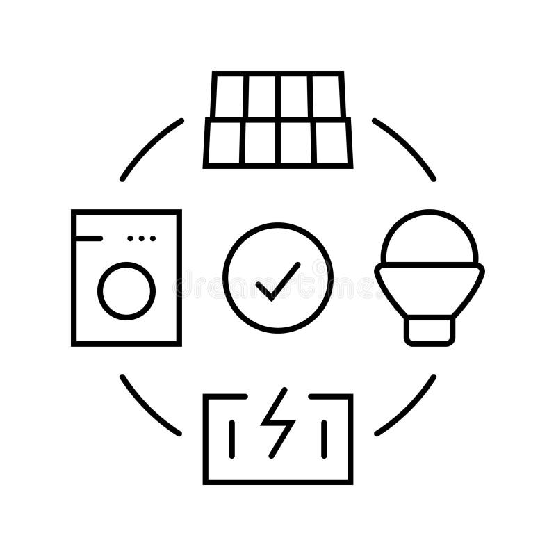 Efficiency Recommendations Line Icon Vector Illustration Stock Vector ...