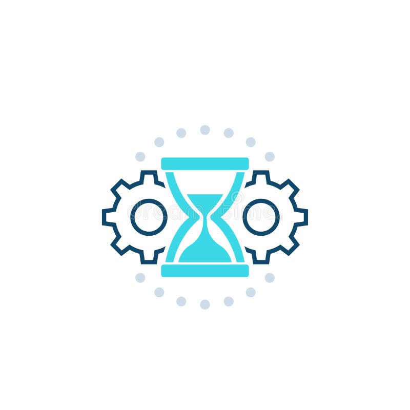 Efficiency, Time Management, Icon Stock Vector - Illustration of ...