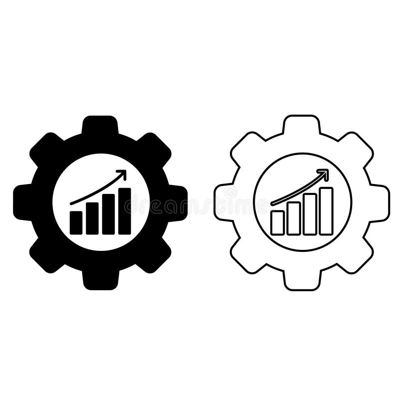 Efficiency Icon Vector Set. Operational Excellence Illustration Sign ...