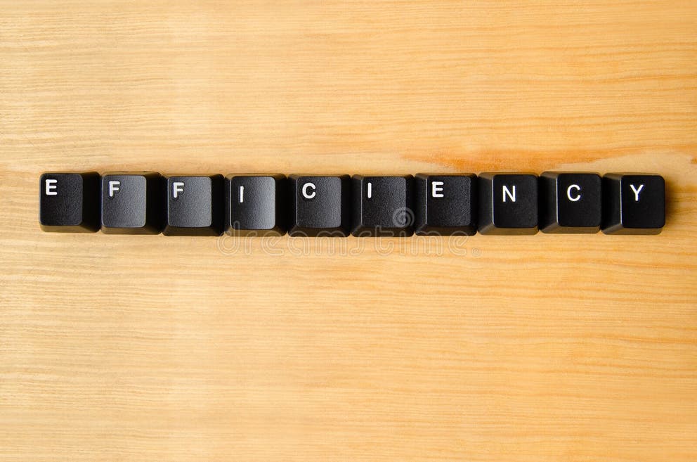Efficiency word stock image. Image of keyboard, typography - 96112699