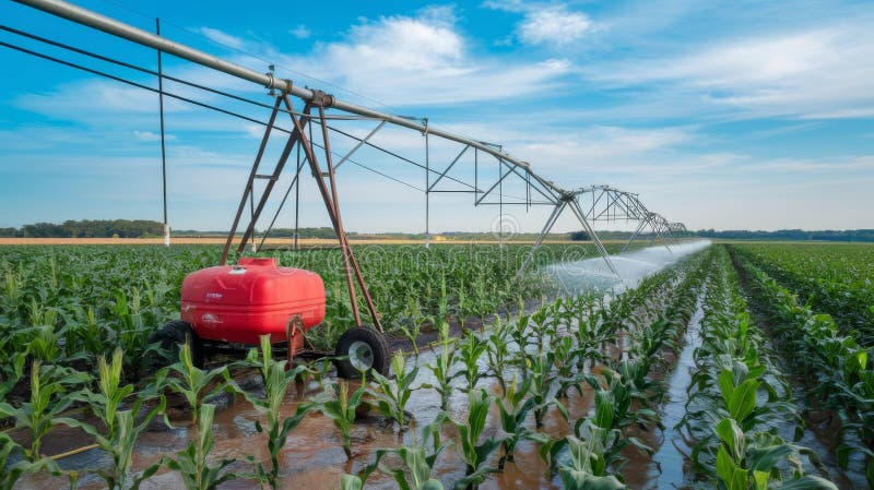 Efficient Agricultural Irrigation Systems for Watering Corn Fields on ...