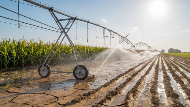 Efficient Agricultural Irrigation Systems for Watering Corn Fields on ...