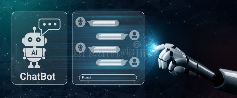 Efficient AI Conversational Chatbot System Parse Stock Photo - Image of agent, smart: 416233536