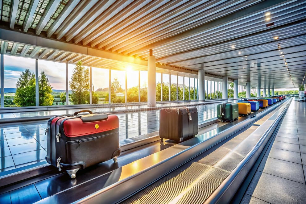 Efficient Airport Baggage Handling a Modern Conveyor Belt System ...