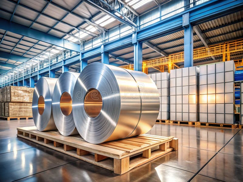 Efficient Aluminum Coil Warehouse Ready for Transport Industrial ...