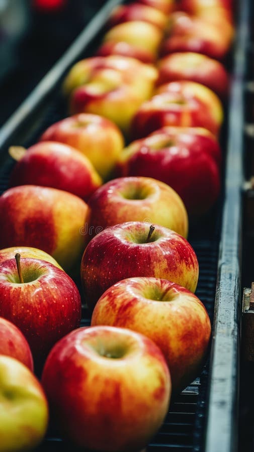 Efficient Apple Processing and Sorting on a Conveyor Belt System in a ...