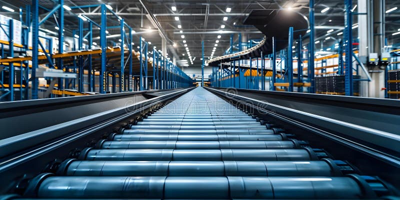 Efficient Automated Conveyor System in Modern Distribution Center for ...