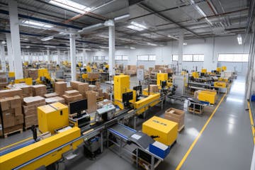 Efficient Automated Sorting System in Modern Warehouse Facility Stock ...