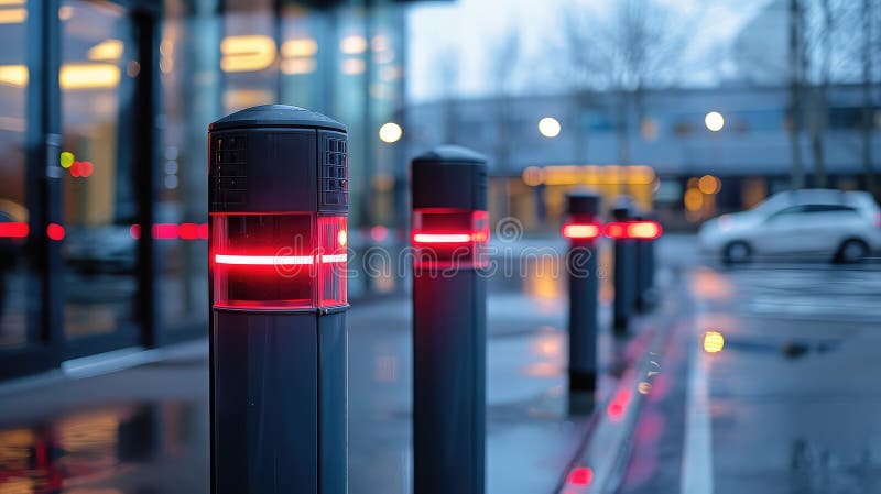 Efficient Automatic Barrier Gate for Building Security Stock Photo ...