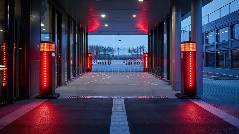 Efficient Automatic Barrier Gate for Building Security Stock Image ...