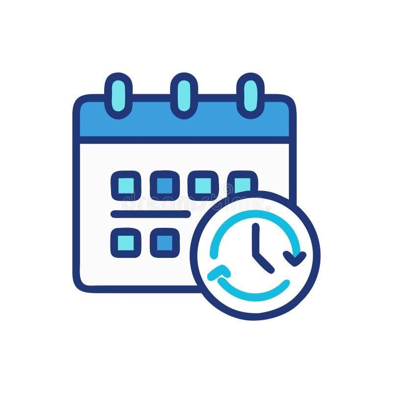 Efficient Backup Scheduler Icon Stock Vector - Illustration of design ...