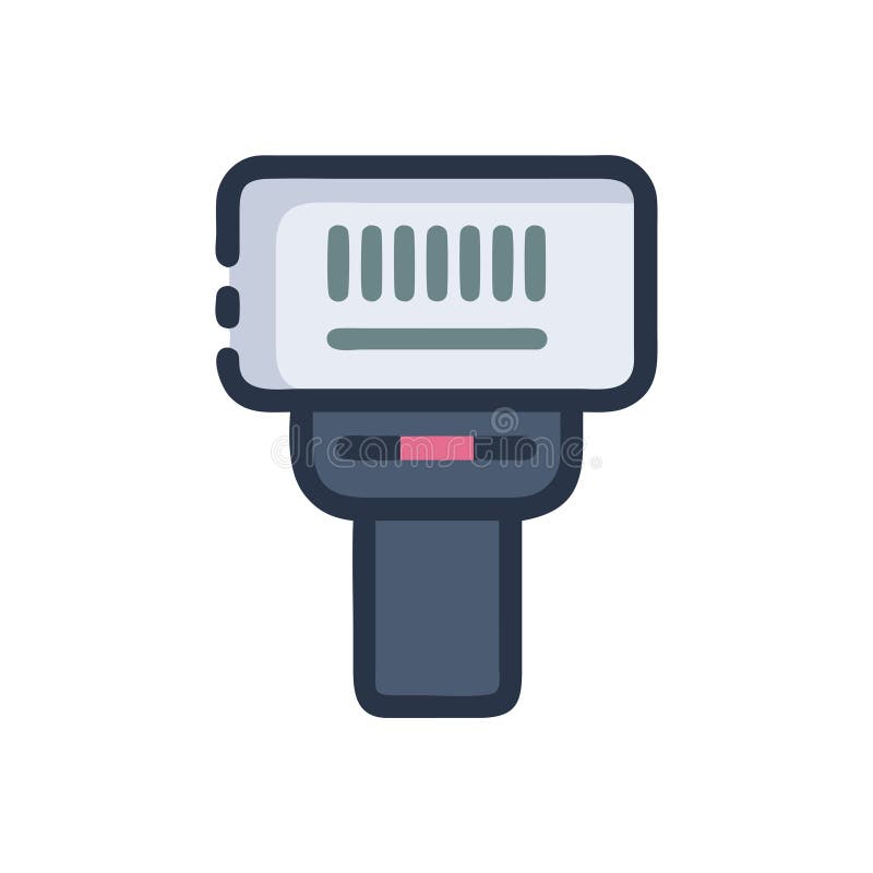 Efficient Barcode Scanner Icon Stock Vector - Illustration of internet ...