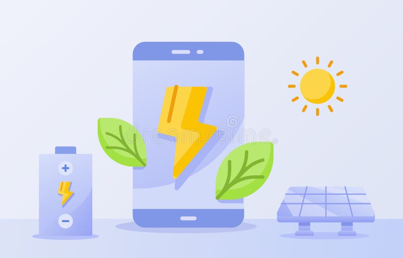 Solar Energy Typography Calligraphy Word Art with Outline Style Stock ...