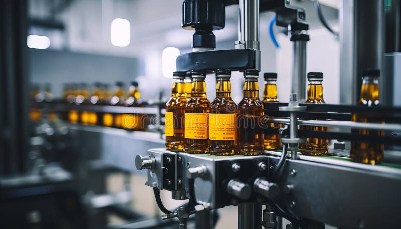 Efficient Beverage Filling Process at Glass Bottle Manufacturing Plant ...