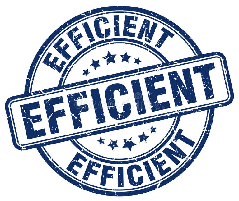 Efficient Blue Grunge Round Vintage Stamp Stock Vector - Illustration ...