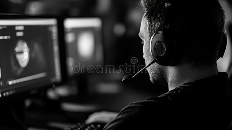 Efficient Call Handling by Customer Service Representative in Black and ...