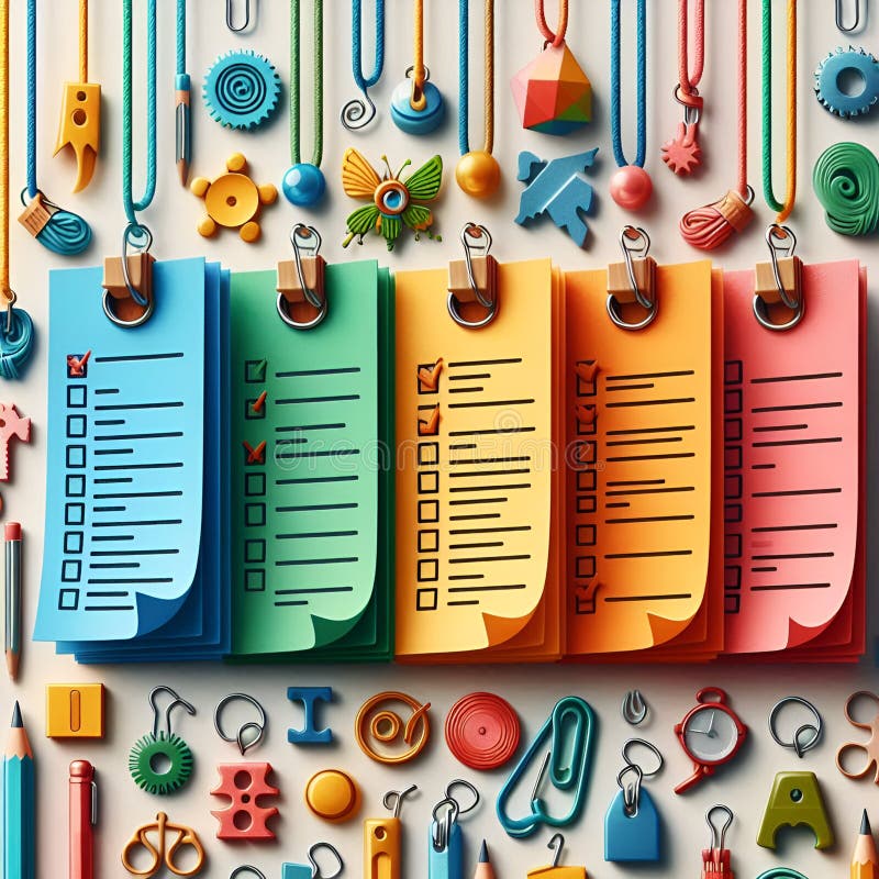 Efficient Clip-Hung Notification Display, Generative AI. Stock ...