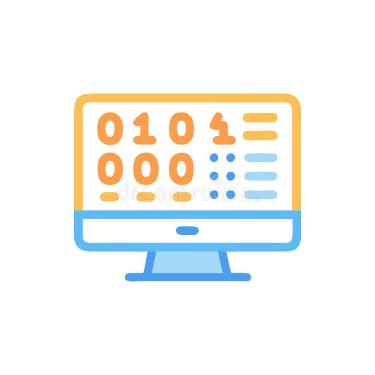 Efficient CNC Operations Icon Stock Image - Illustration of cyberspace ...