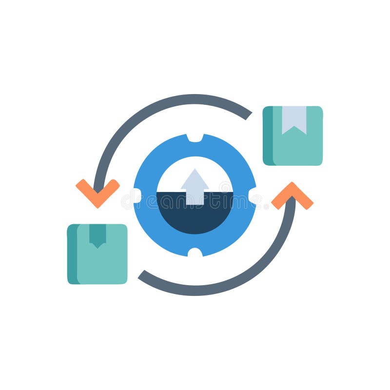 Efficient Continuous Delivery Icon Design Stock Image - Illustration of ...