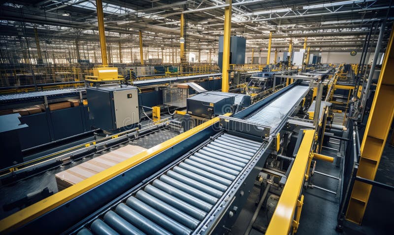 An Efficient Conveyor Belt System in a Modern Factory Stock ...