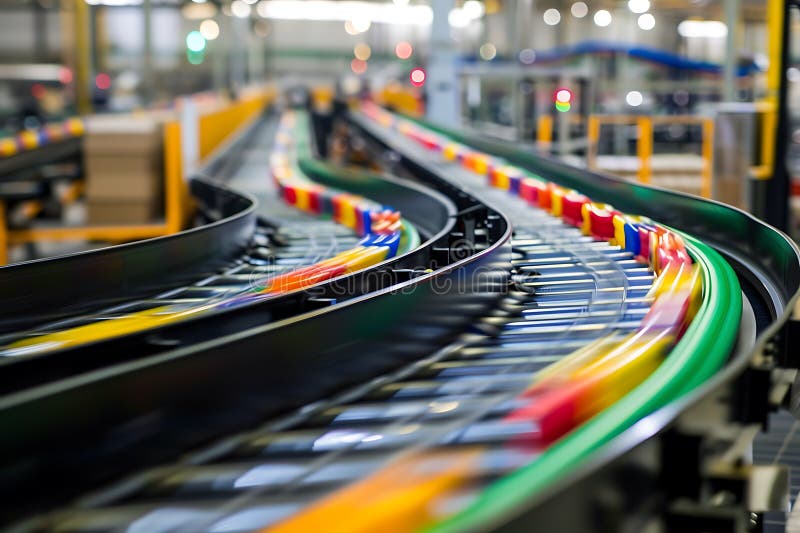 Efficient Conveyor Belt System for Package Transfer Machinery Stock ...