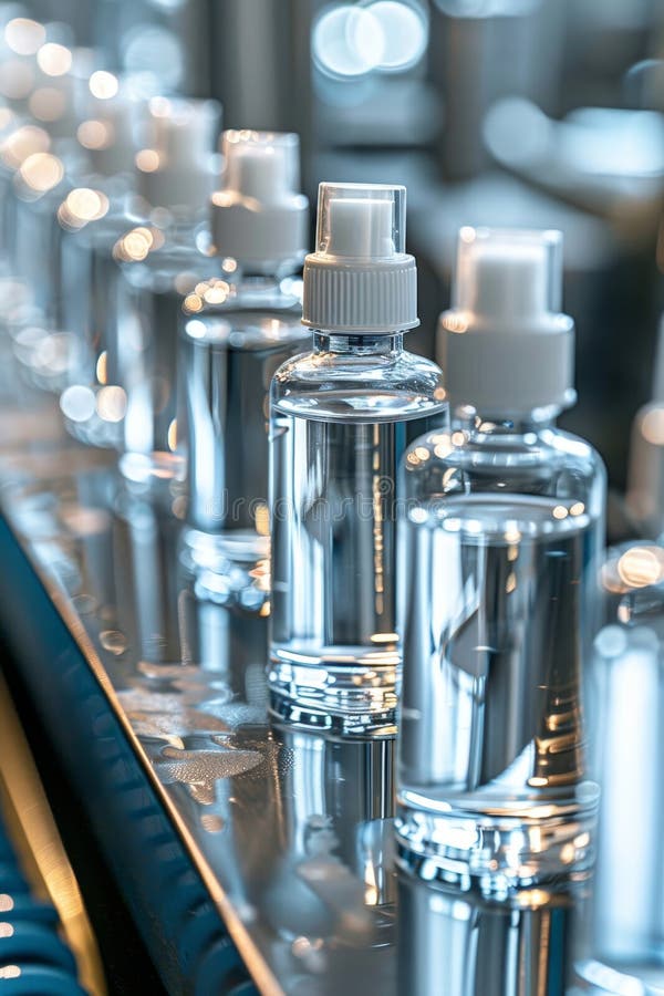 Efficient Cosmetic Bottling Assembly Line in a Contemporary ...