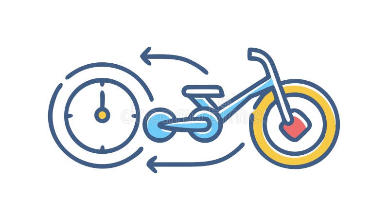 Efficient Cycling Time Management Icon, Vector Design Generative AI ...