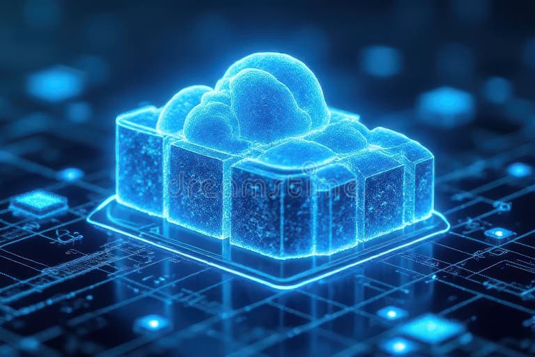 Efficient Data Management through Multi-Cloud Hosting in the Digital Age Stock Illustration ...