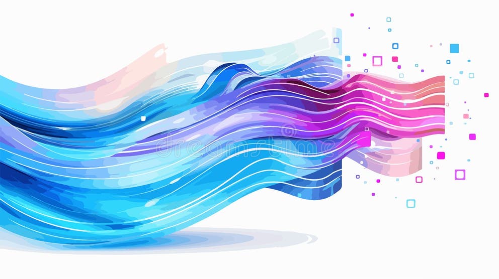 Efficient Data Transfer: Abstract Vector Illustration for Professionals ...