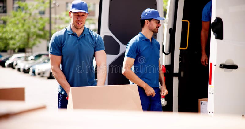 Efficient Delivery Team Transporting Warehouse Supplies: Business Chain ...