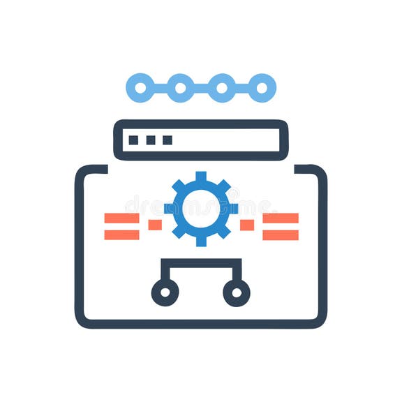 Efficient API Endpoint Design Icon Stock Vector - Illustration of ...