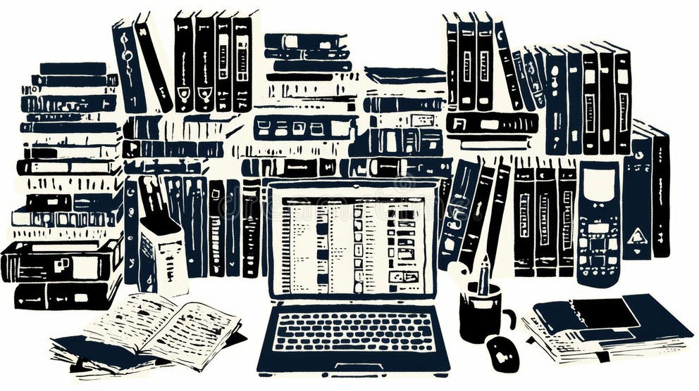 Efficient Document Management System Setup in an Organized Office Stock ...