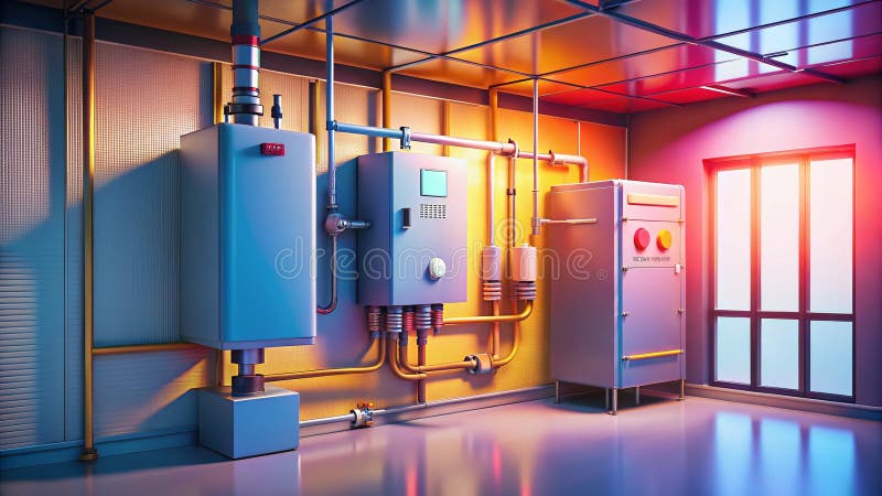 Doublebithermic Boiler System Stock Illustrations – 1 Doublebithermic ...
