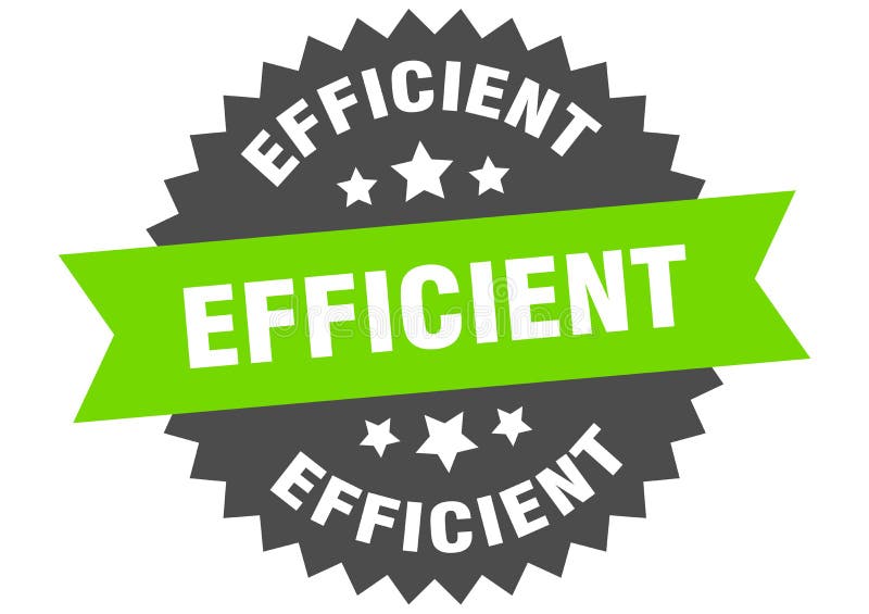 Efficient stock vector. Illustration of vector, label - 160545669