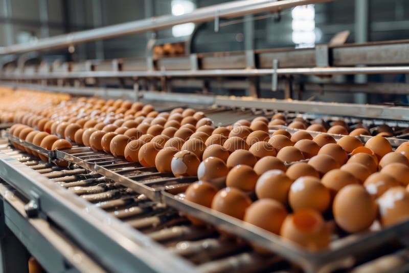 Bustling Commercial Egg Production Facility Stock Illustrations – 3 ...