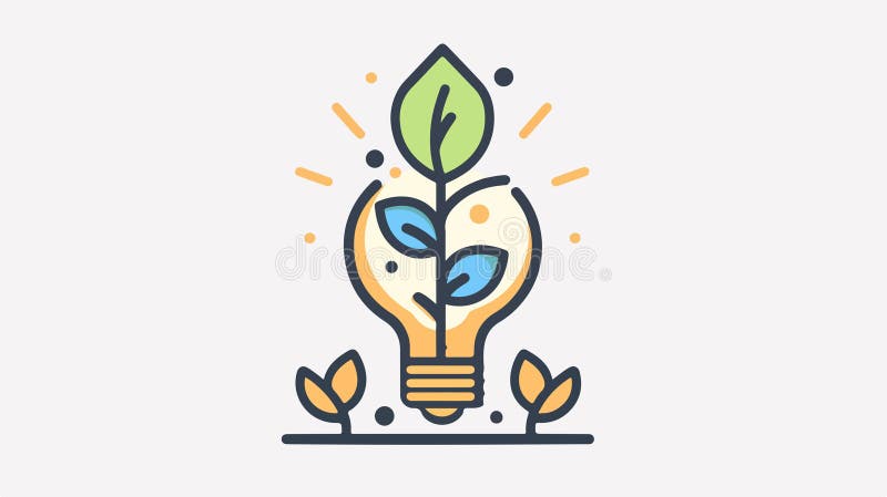 Efficient Energy Use Icon for Sustainable Power Solutions Stock ...