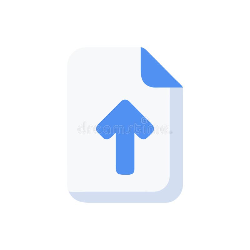 Efficient File Upload Icon Design Stock Image - Illustration of ...