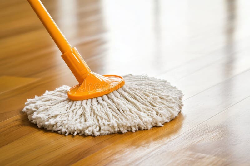 Efficient Floor Cleaning Method with Professional Products Showcasing ...