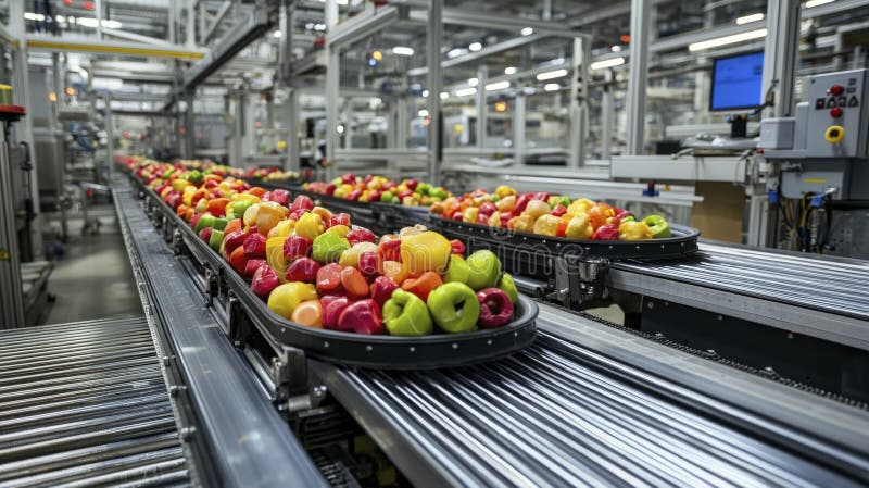 Efficient Fruit Packaging Process Factory Conveyor Belt System ...