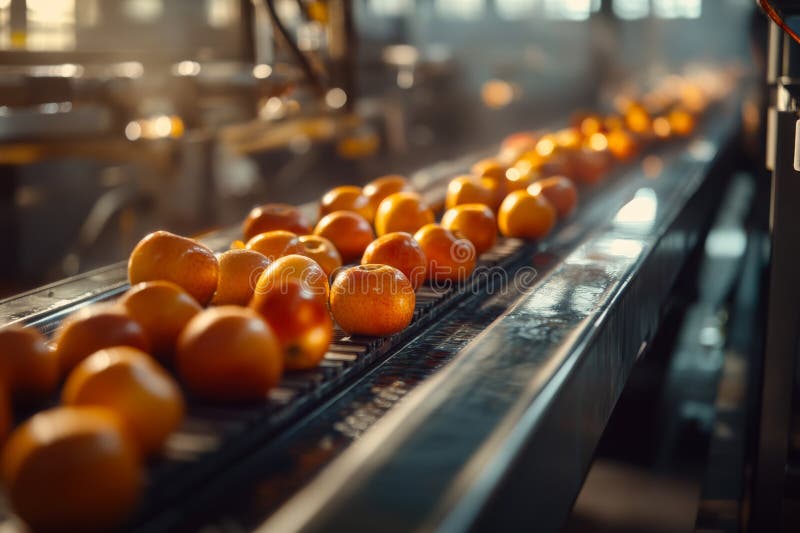 Efficient Fruit Processing and Precise Sorting on Conveyor Belt in ...