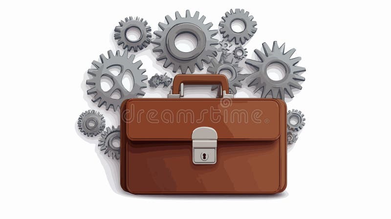 Efficient Gears Representing Work Efficiency and Collaboration in ...