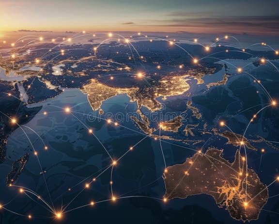 Efficient Global Trade Network Mapping Shipping Routes for Supply Chain ...