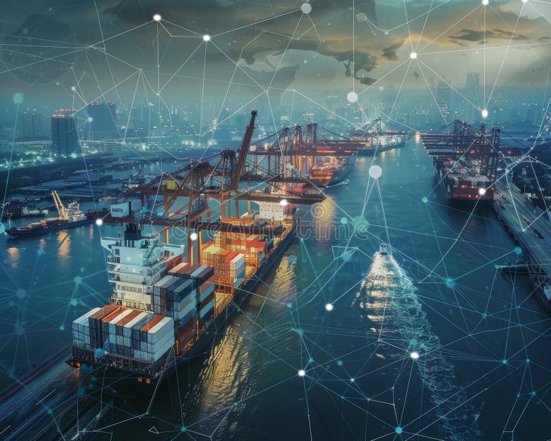 Efficient Global Trade Network Mapping Shipping Routes for Supply Chain ...