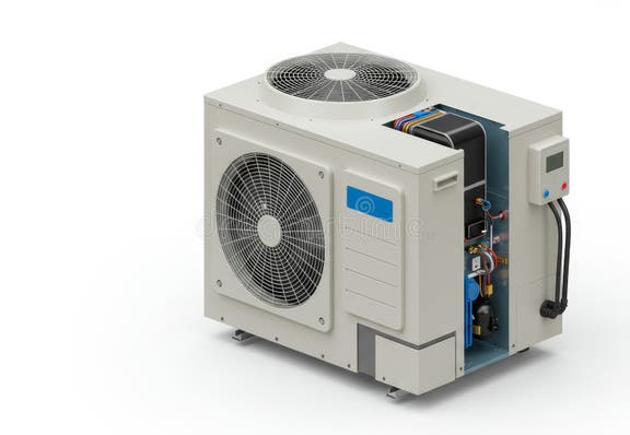 Efficient Heat Pump System Highefficiency Heat Pump Unit Showcasing ...