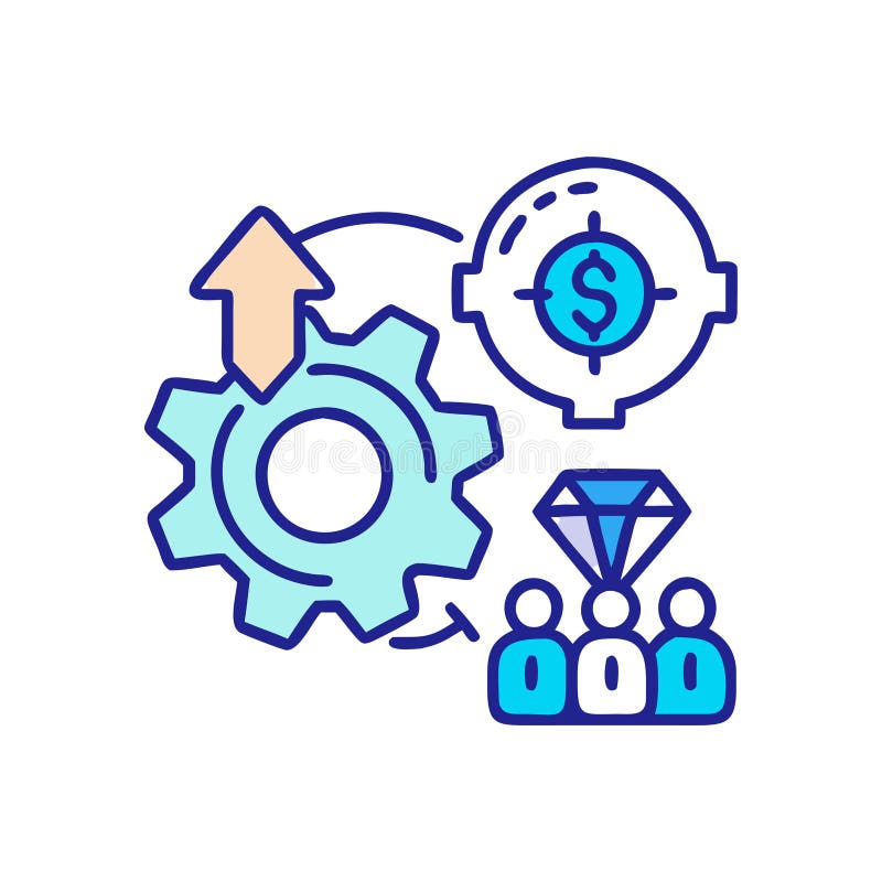 Efficient Asset Management Icon Stock Vector - Illustration of ...